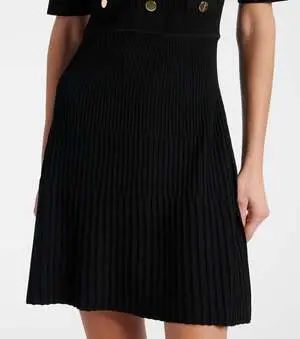 Veronica Beard Lauper Ribbed-knit Polo Shirt Dress