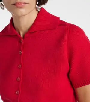 Magda Butrym Cropped Cotton-blend Sweater
