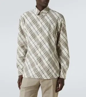 Burberry Check Cotton Overshirt