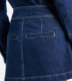 Veronica Beard Bowen Denim Miniskirt