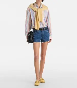 TOD'S Gommino Leather Driving Loafers - Yellow