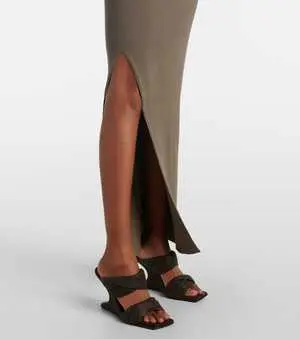 Rick Owens One-shoulder Maxi Dress - Brown