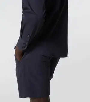 TOM FORD Cotton And Silk Poplin Shirt - Blue