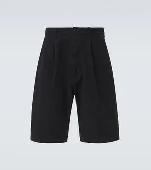 Junya Watanabe Pleated High-rise Shorts - Black