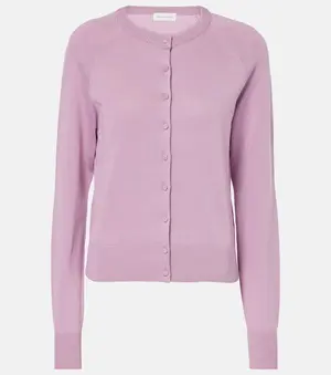 Dries Van Noten Cotton Cardigan - Pink