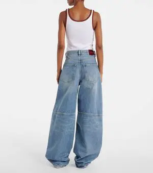 Gucci Low-rise Barrel-leg Jeans