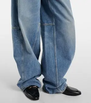 Gucci Low-rise Barrel-leg Jeans