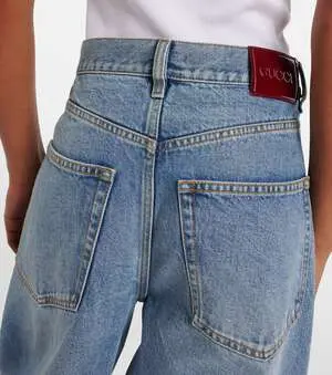 Gucci Low-rise Barrel-leg Jeans