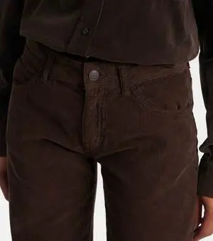 THE ROW Carlyl Straight Pants - Brown