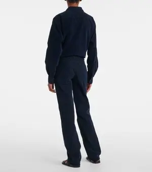 THE ROW Carlyl Cotton Corduroy Slim Pants
