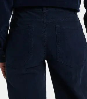 THE ROW Carlyl Cotton Corduroy Slim Pants