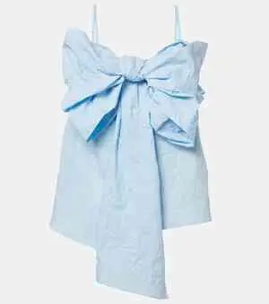 Acne Studios Bow-detail Cotton Top