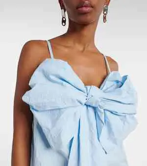 Acne Studios Bow-detail Cotton Top