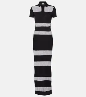 Coperni Striped Paneled Maxi Dress