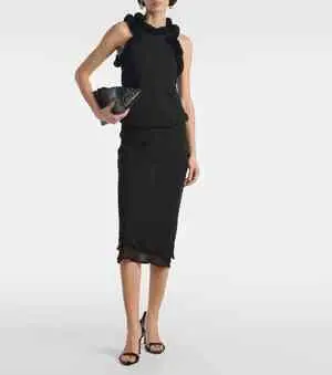 Amina Muaddi Agnese 95 Patent Leather Sandals