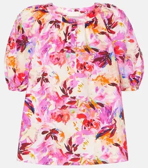 Ulla Johnson Vienne Floral Cotton Blouse - Multicoloured