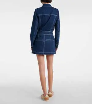 Veronica Beard Bowen Denim Miniskirt