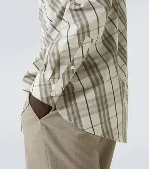 Burberry Check Cotton Overshirt