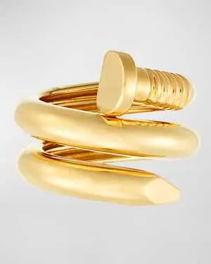 David Webb 18k Nail Ring - Yellow Gold