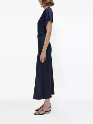 Simkhai Draped Midi Dress - Blue