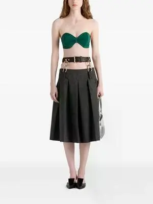 Prada Strapless Cropped Top