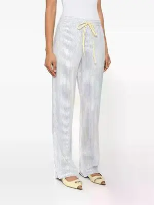 Victoria Beckham Striped Pajama-style Trousers