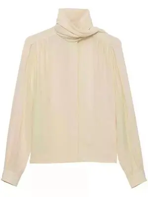 Prada Shirt With Scarf Detail