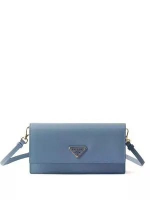 Prada Enamel Triangle Logo Mini-bag - Blue
