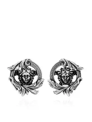 Versace Medusa Barocco Stud Earrings - Silver