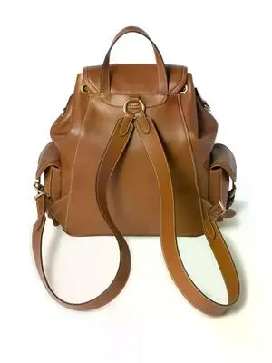 Miu Miu Leather Backpack - Brown
