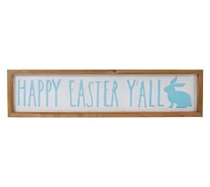 NORTHLIGHT 26happy Easter Y'all' Sign Spring Wall Decor - One-color