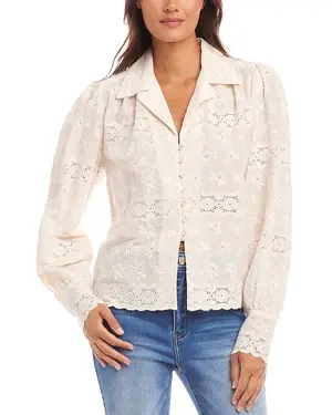 Women's Linen Tops with Button Cuffs