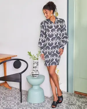 Karen Kane Linen Shirt Dress