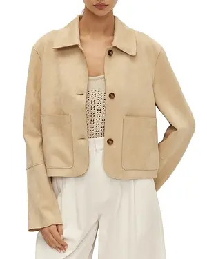ELODIE THE LABEL Faux Suede Jacket