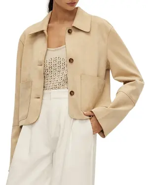ELODIE THE LABEL Faux Suede Jacket