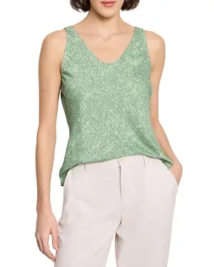 NIC+ZOE Swirling Sands Tank Top - Green Multi