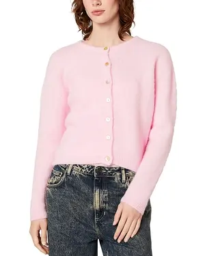 American Vintage Vito Long Sleeve Cardigan Dragee Chine