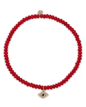 SYDNEY EVAN 14k Yellow Evil Eye Charm Bracelet - Gold