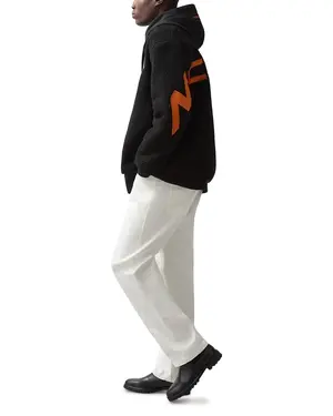 REISS X Mclaren Snoop Oversized Fit Embroidered Fleece Jacket - Black