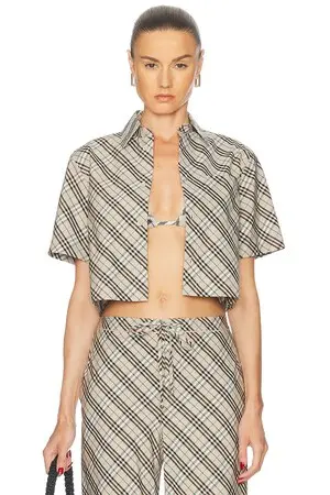 Burberry Trimmed Shirts For Women