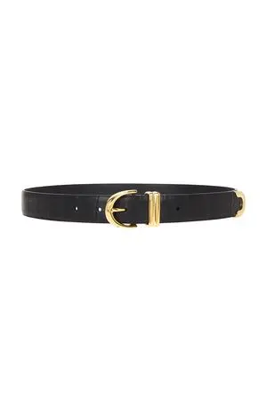 KHAITE KHAITE Bambi Croc Embossed Skinny Belt