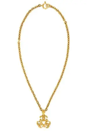Chanel 1994 Triple Cc Necklace - Gold