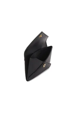 Saint Laurent Flap Card Case In Black - Nero