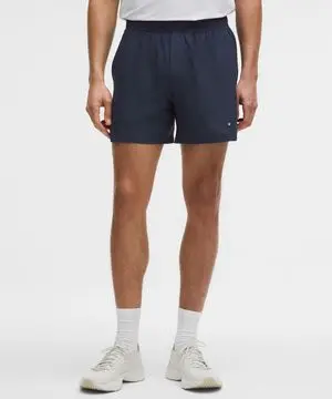 Lululemon Striped Mesh Tennis Short - Club Blue
