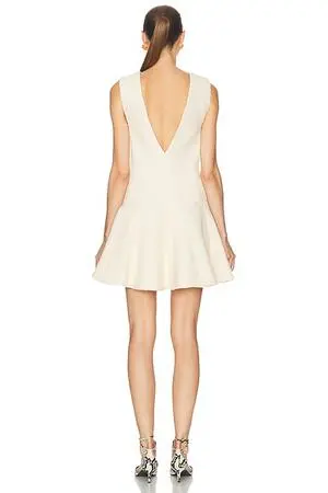 Khaite Mel Boucle Dress - Natural