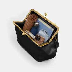 COACH Large Kisslock Frame Bag