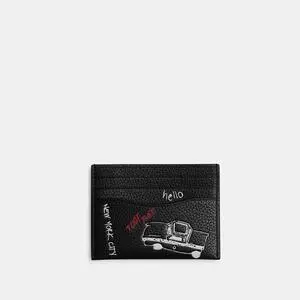 COACH Card Case With Sketch Print