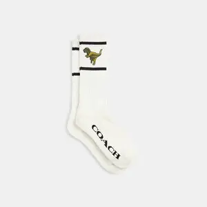 COACH Calf Socks - Chalk