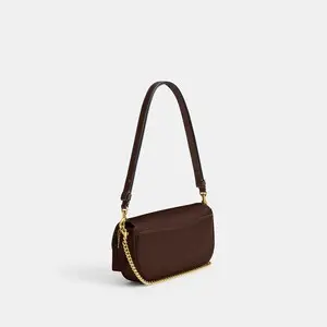 COACH Brook Flap Chain Bag - Brass/maple