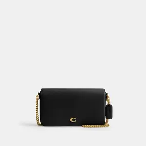 COACH Mila Crossbody Bag With Signature Canvas - Brass/black